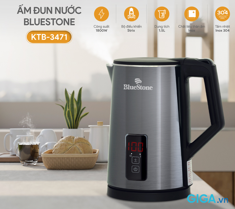 Ấm siêu tốc BlueStone KTB-3471 1.5L có nhiều ưu điểm vượt trội